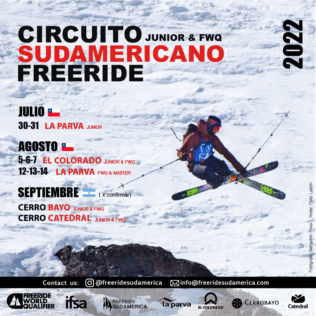 El FREERIDE VUELVE A SUDAMÉRICA CON FECHAS JUNIORS Y FWQ | Chilenieve